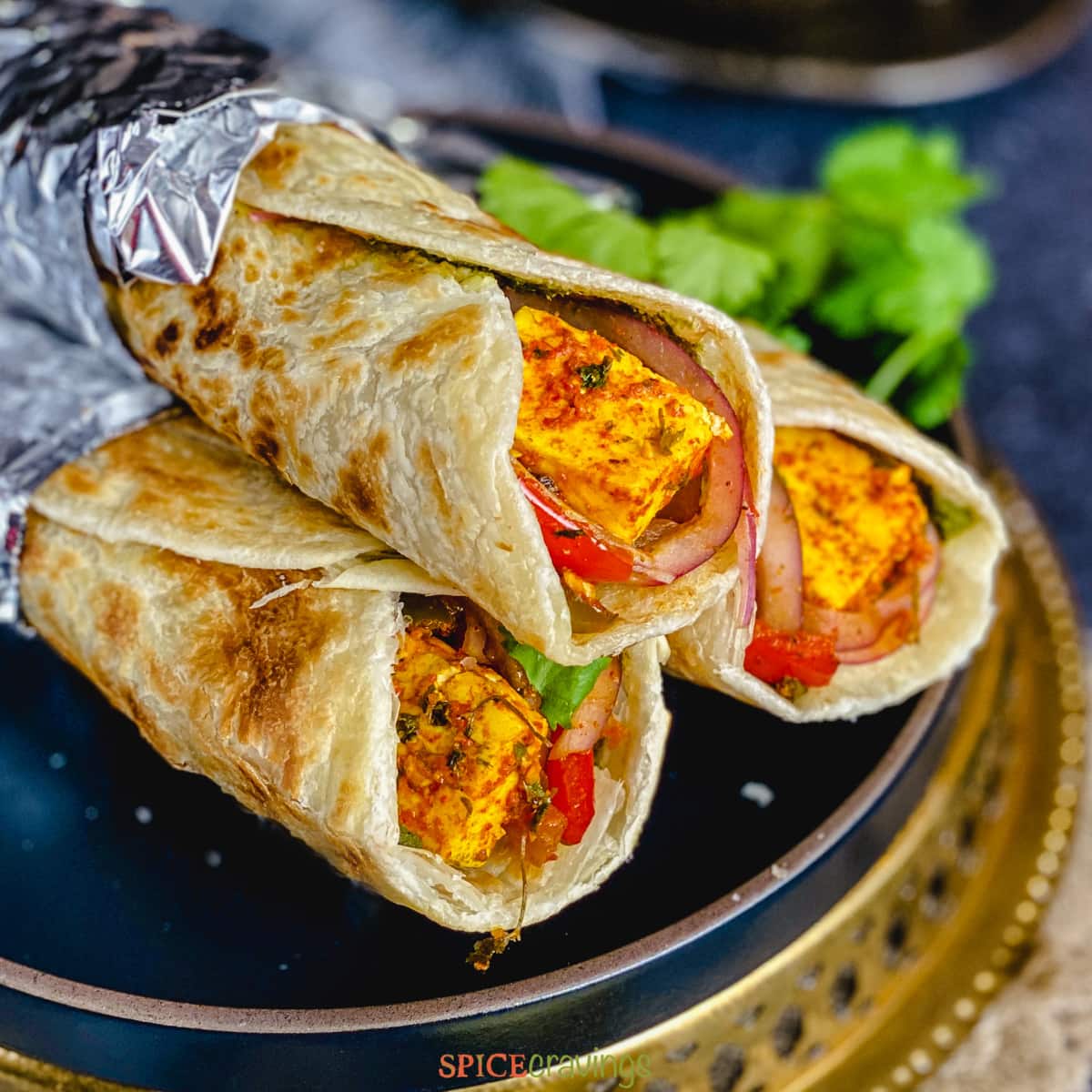 Achari Paneer Kathi Roll Achari Paneer Kathi Roll