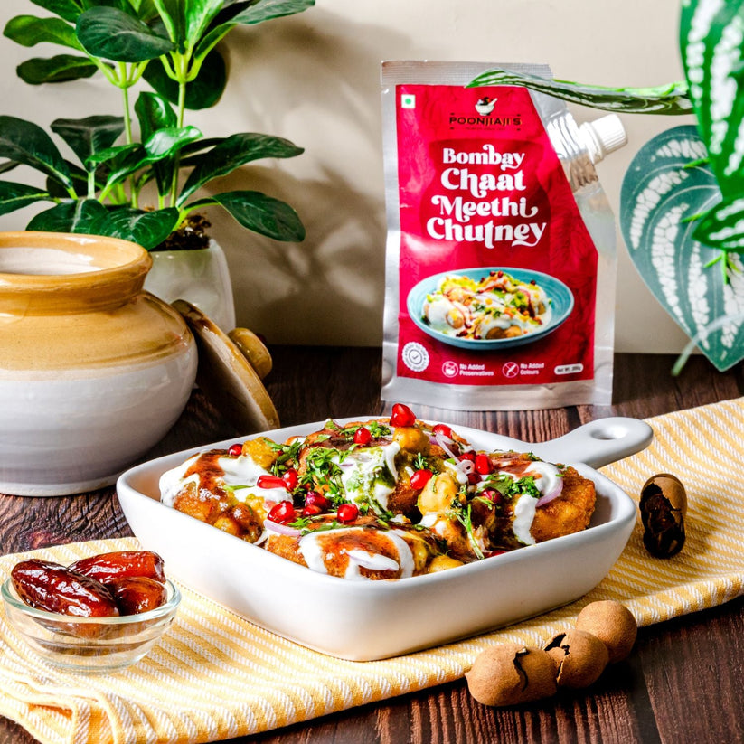 Poonjiaji's Bombay Chaat Chutneys Combo (200g x4) - Authentic Indian ...